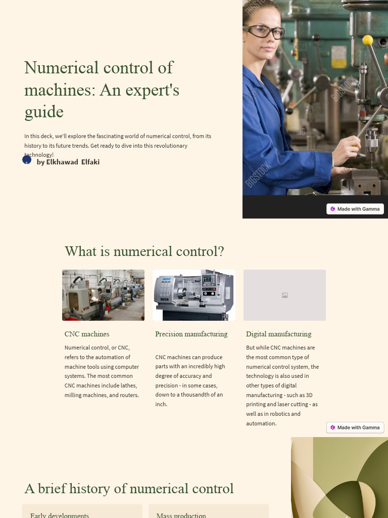 Numerical Control of Machines An Experts Guide | PDF | Numerical Control | Automation