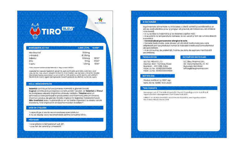 Tiro Bleu 30 Capsule Bleu Pharma 1520 | PDF