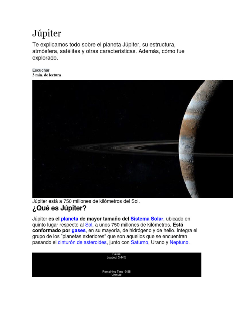 Júpiter | PDF | Júpiter | Satélite natural