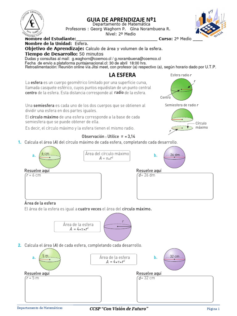 Esfera | PDF | Esfera | Geometría