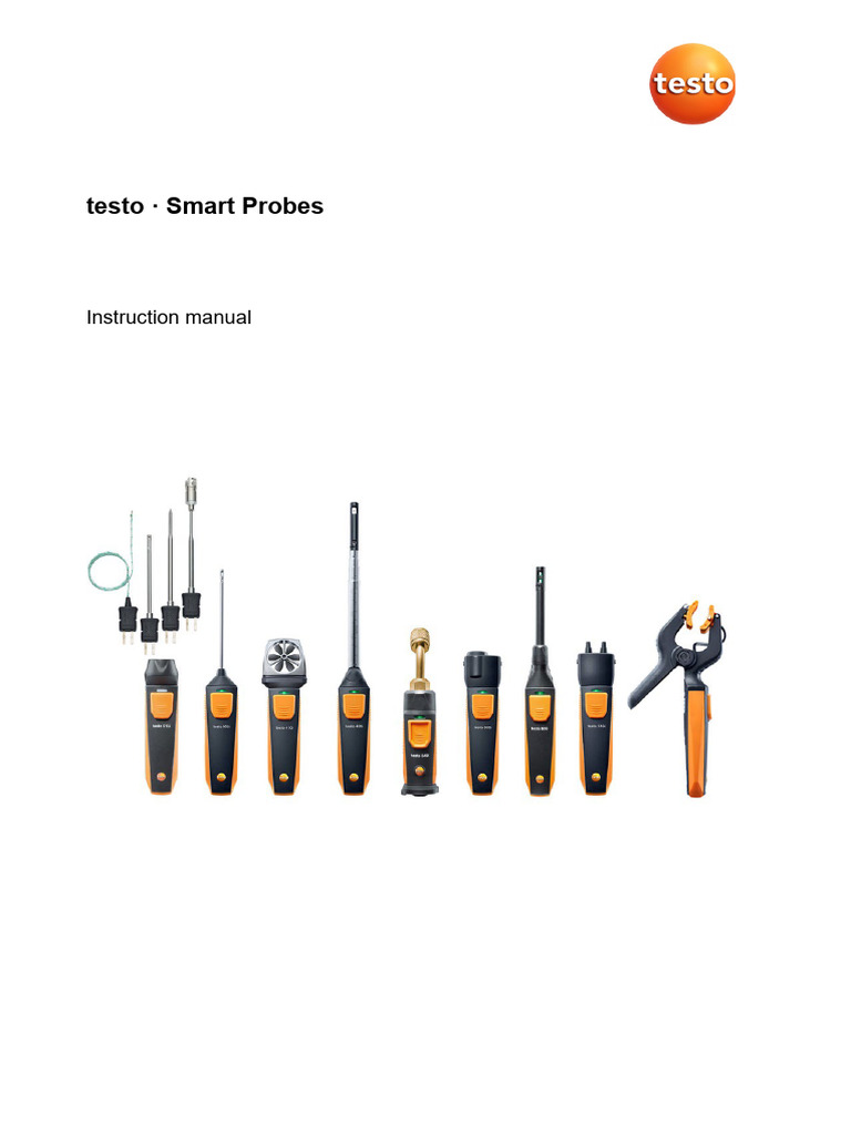 Testo Probes A700000008644025 | PDF | Bluetooth | Safety