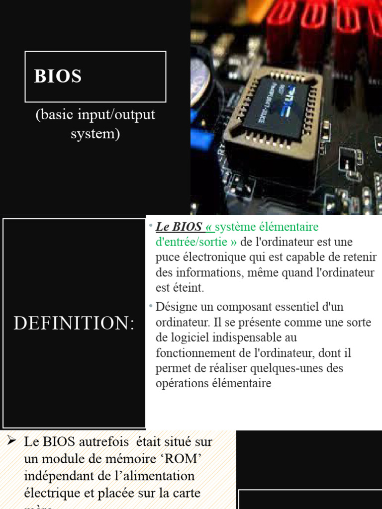 Guide Complet du BIOS : Fonctionnement et Flashage | PDF | Bios ...
