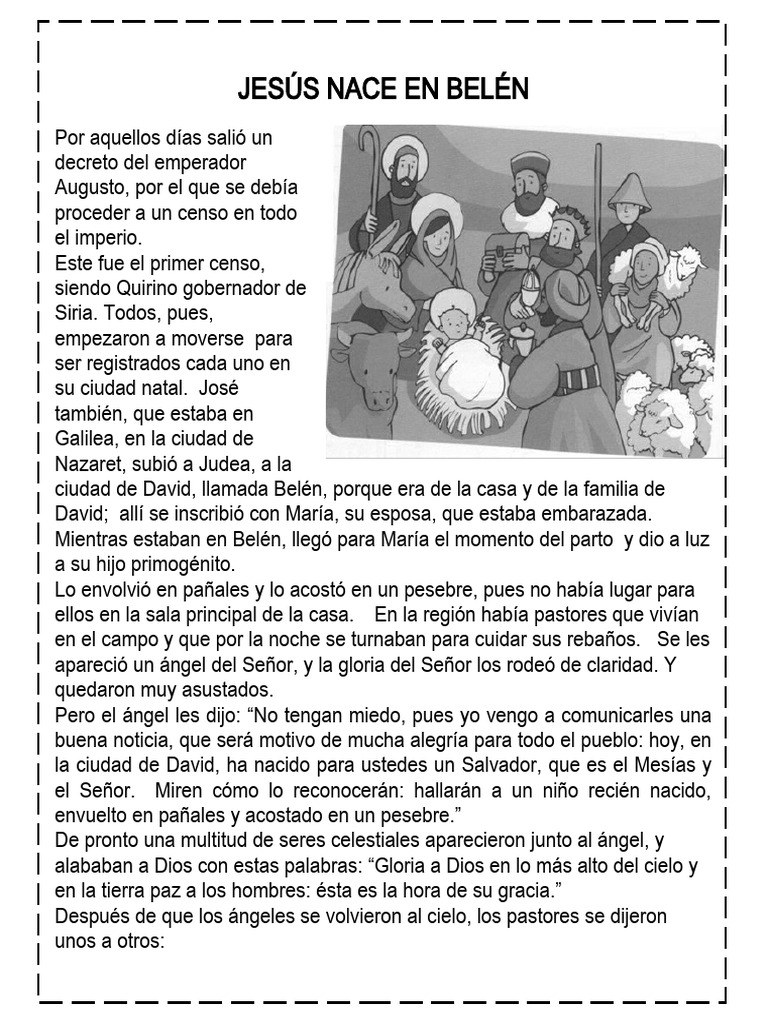 Ficha Jesus Nace en Belen | Descargar gratis PDF | María, madre de ...