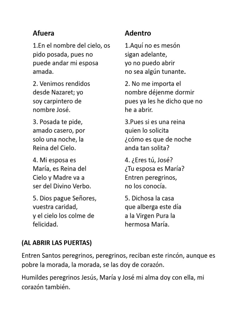 PDF Canto para Pedir Posadas | PDF