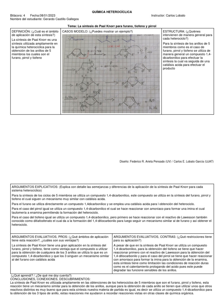 bitacora_4_qhet-1 | PDF | Química | Química Orgánica