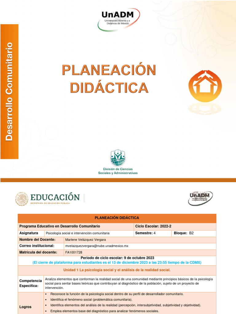 PD - Cpsi - U1 - Marlene Velazquez Vergara | PDF | Evaluación | Sicología
