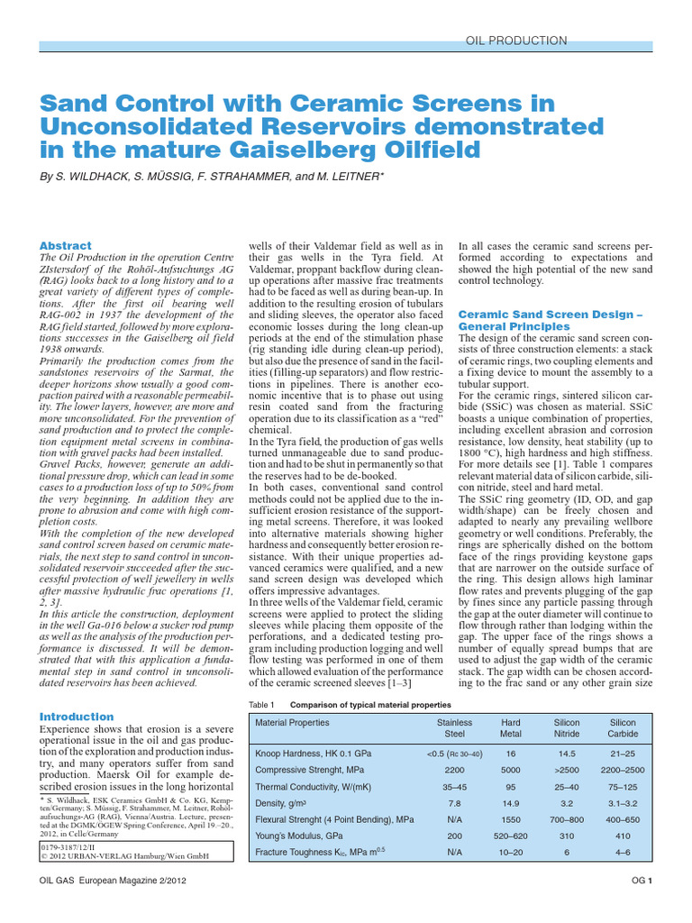 PR 1202 GI Oil&Gas Sand-Control-With-Ceramic-Screens 1202 | Download ...