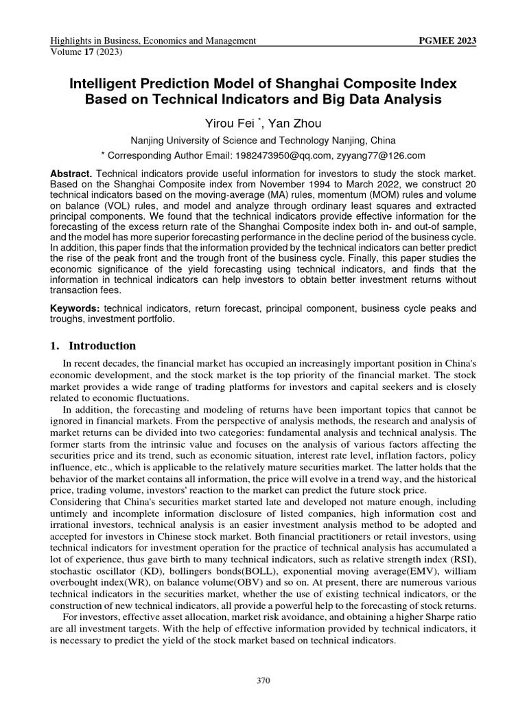 Intelligent_Prediction_Model_of_Shanghai_Composite | PDF | Technical ... Intelligent_Prediction_Model_of_Shanghai_Composite | PDF | Technical ...