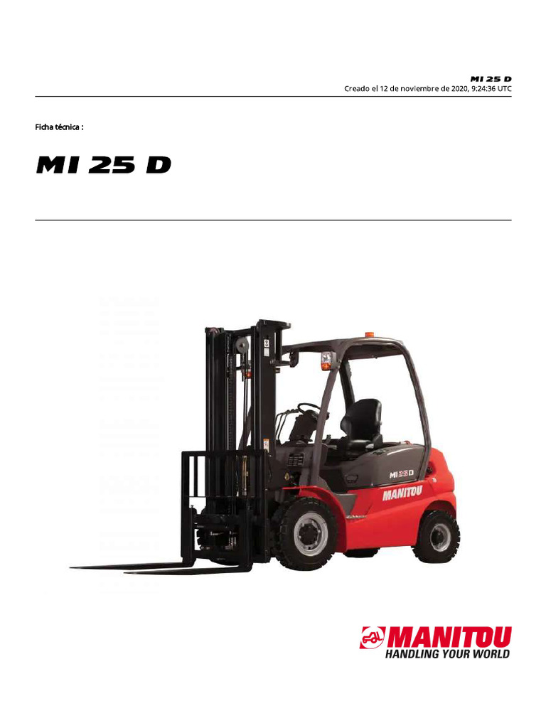 Manitou Mi 25 D | PDF