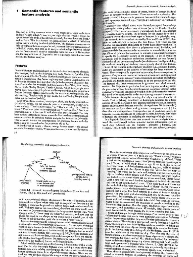 Hatch Brown - Semantic Features Semantic Fields Analysis - PP 14-44 | PDF