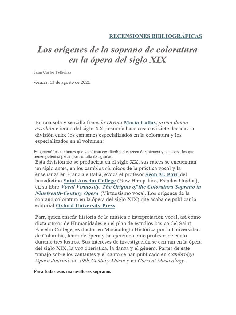 Sopranos de Coloratura | PDF | La Traviata | Ópera