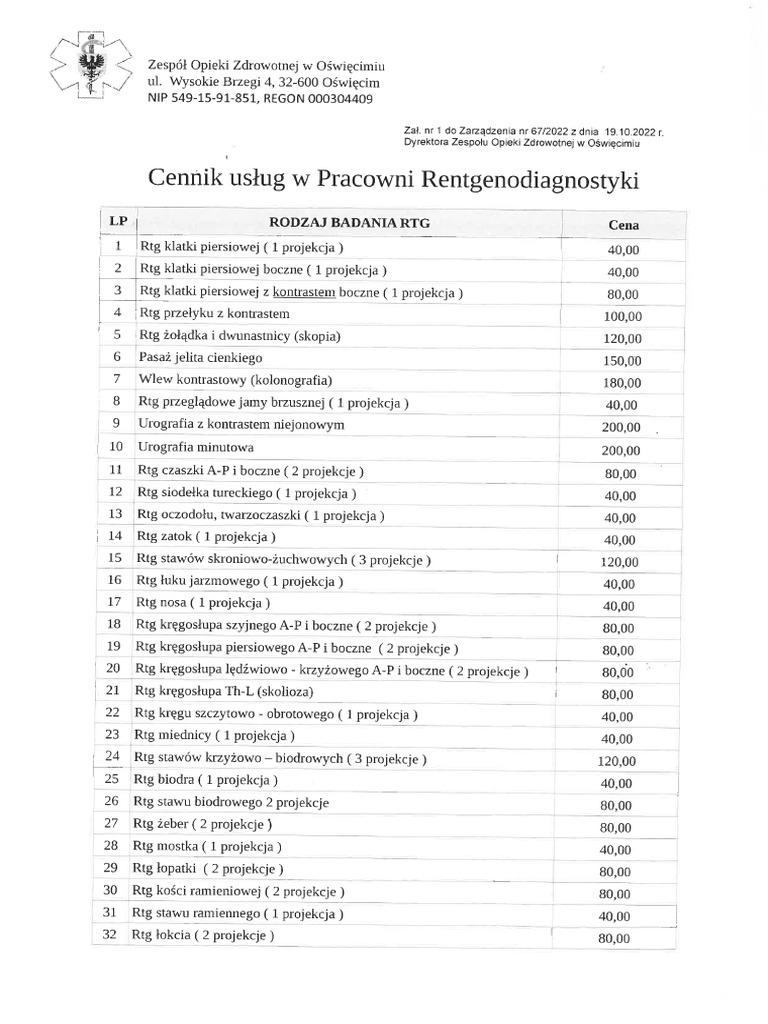 Cennik-RTG | PDF