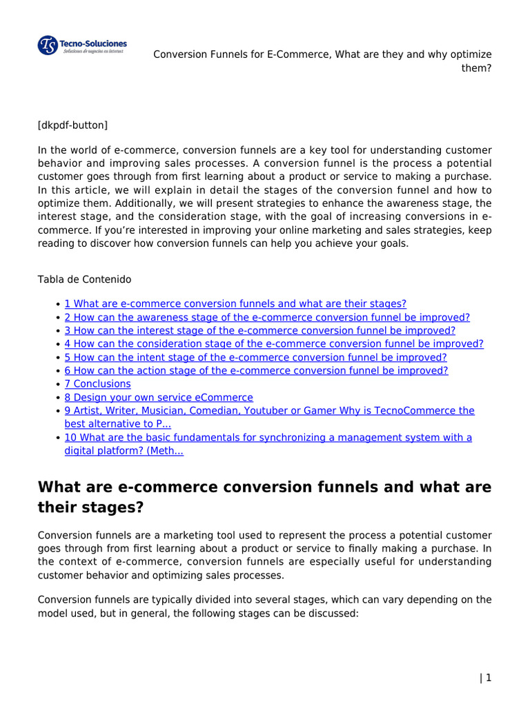 Conversion Funnels For E-Commerce, What Are They and Why Optimize Them ...