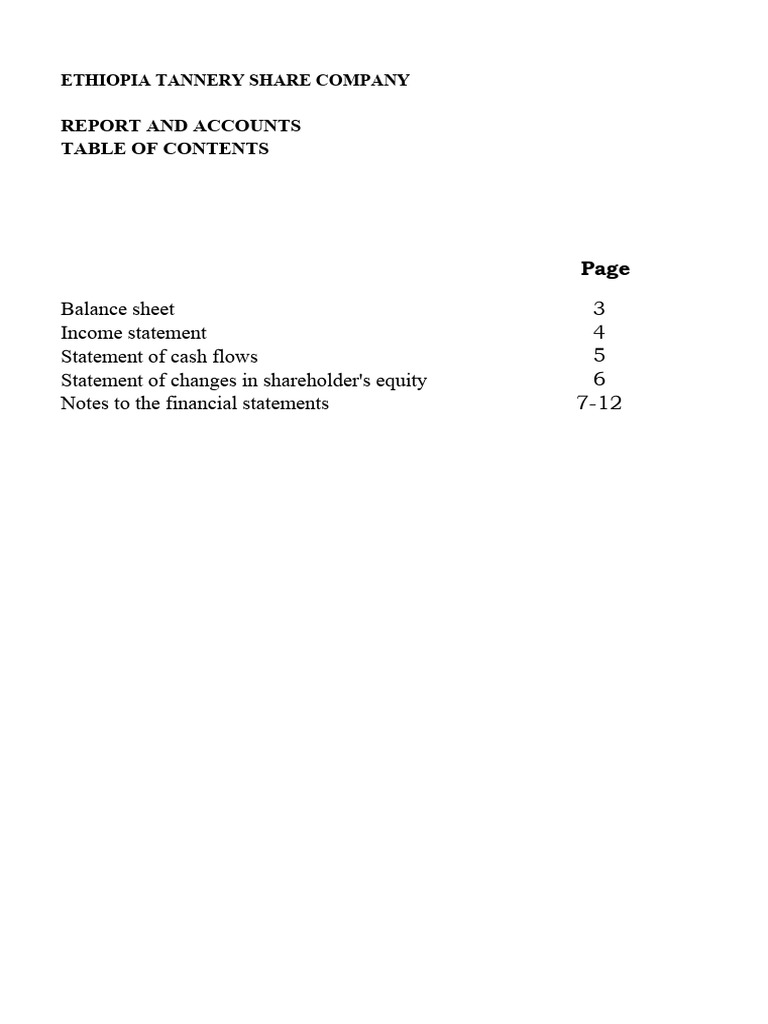 Mihret and Elsabet FS 2021 | Download Free PDF | Balance Sheet | Expense