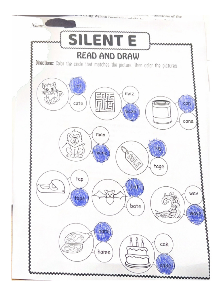 Silent e | PDF