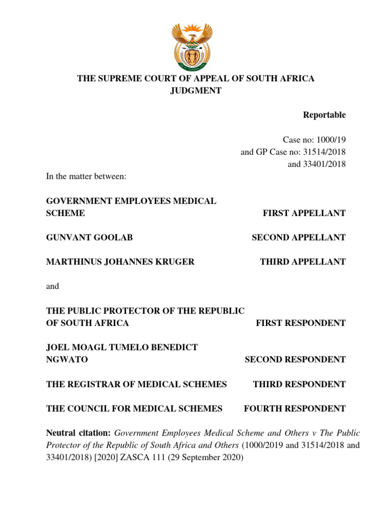 Public Protector's Powers Examined | PDF | Jurisdiction | Board Of ...