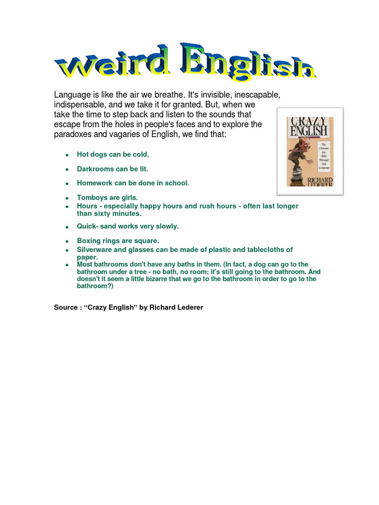 Weird English | PDF