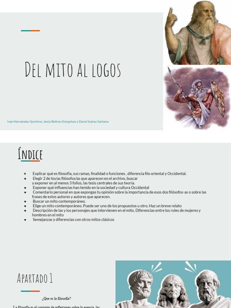 Del Mito Al Logos | PDF | Sócrates | Karl Marx