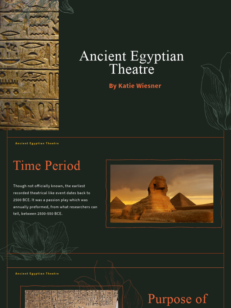 Ancient Egyptian Theatre | PDF | Osiris | Theatre