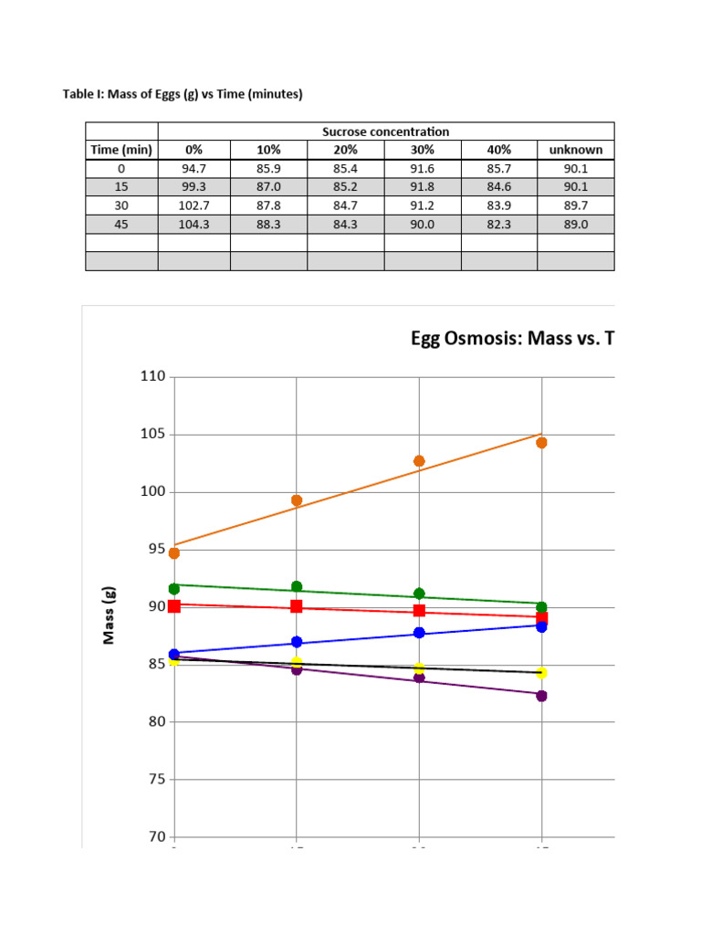 Egg Osmosis Spreadsheet STUDENTS | PDF | Mathematics
