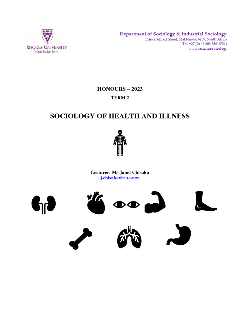 Sociology of Health & Illness Module 2023 | PDF | Sociology | Profession