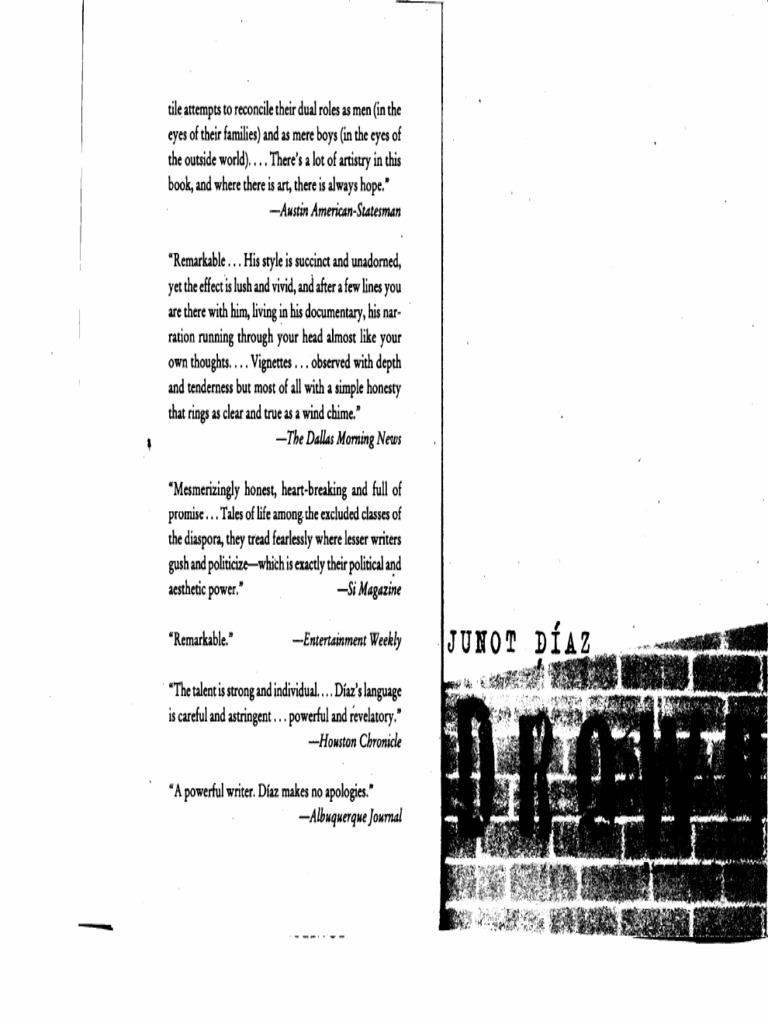 Fiesta Junot Diaz | PDF