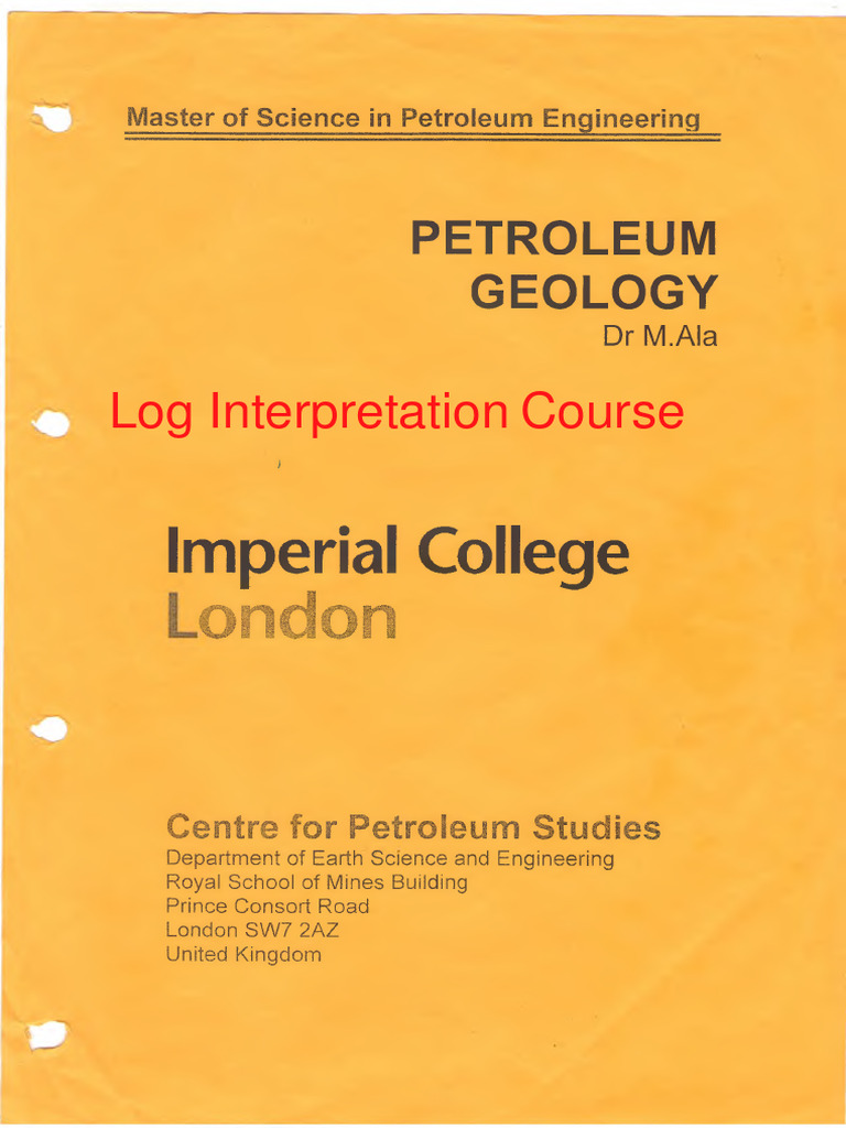 Petroleum Engineering Log Interpretation Guide | PDF | Porosity ...