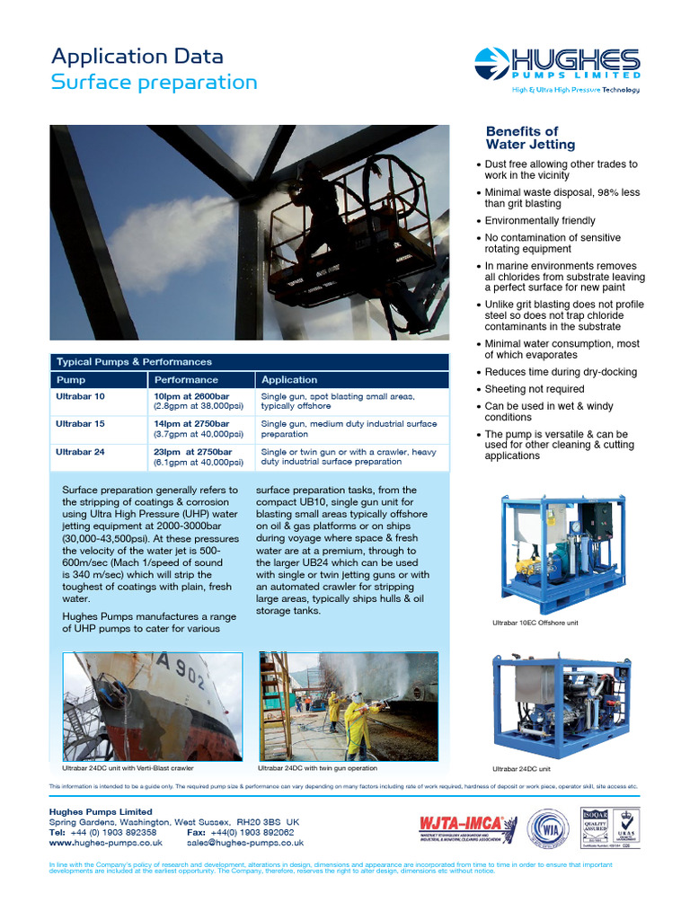 App - Surface Preparation | PDF | Water | Pump