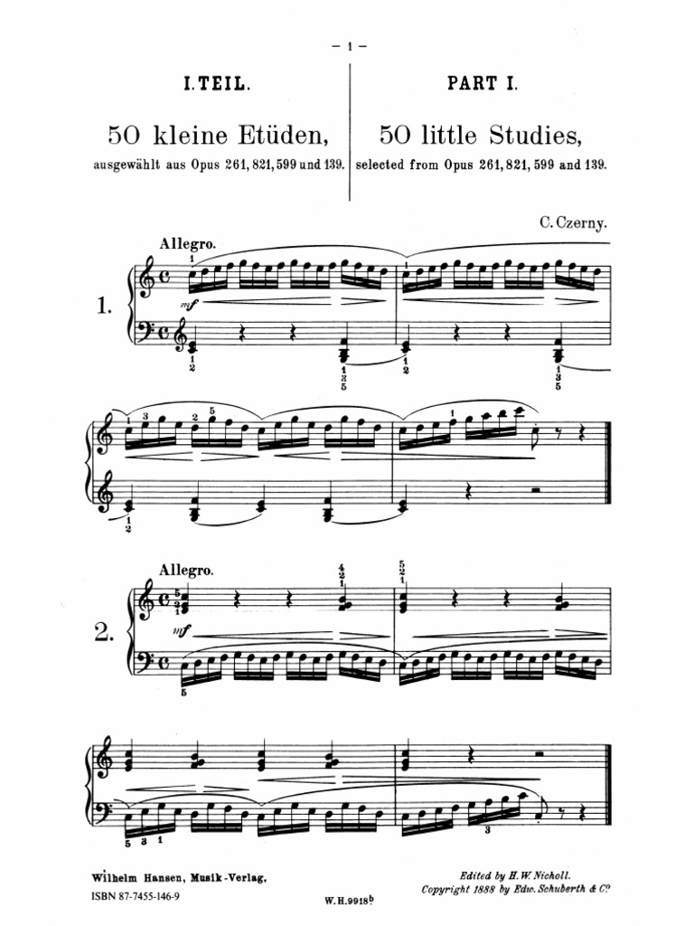 Czerny - 1 A 17 | PDF