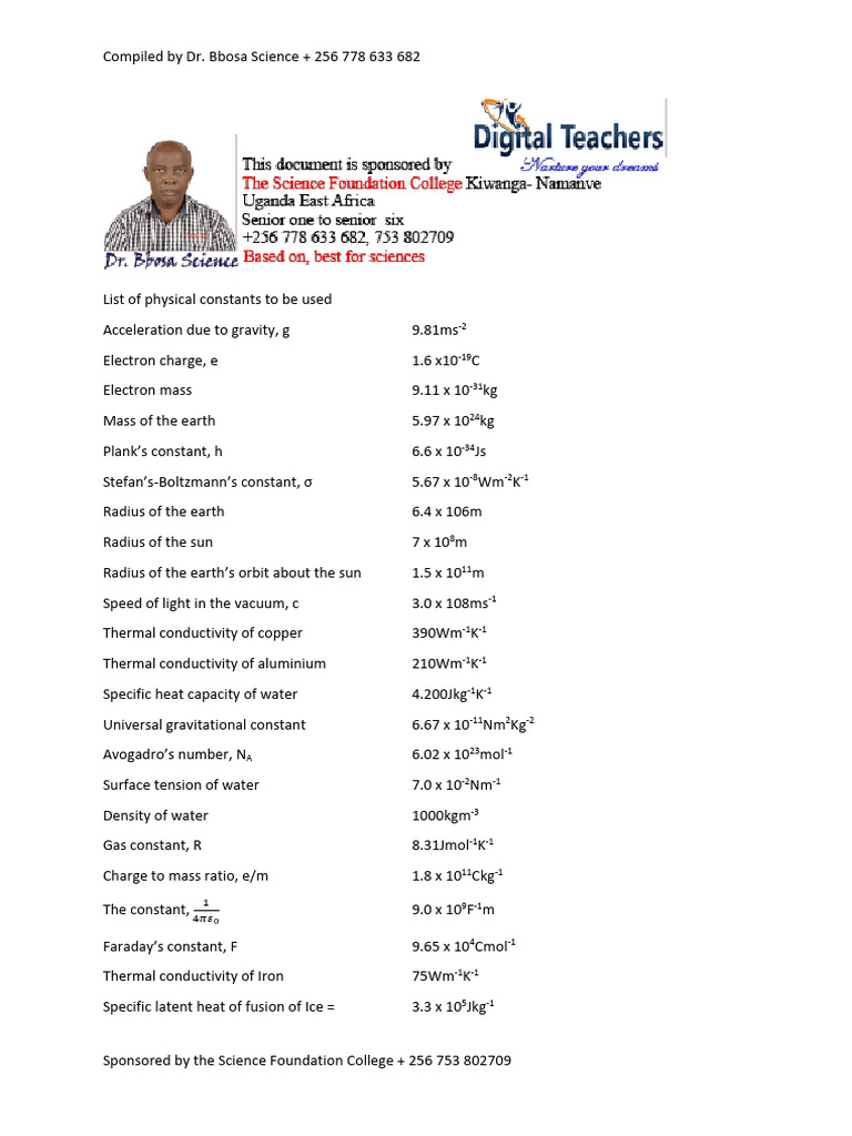 Section A Physics Paper 1 Mechanics Revision Questions For A Level | PDF | Force | Collision
