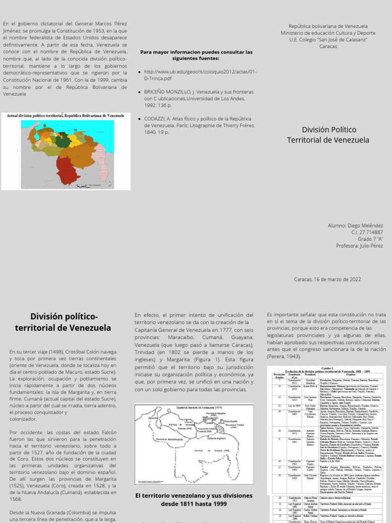 TRIPTICO | PDF | Venezuela | Gobierno