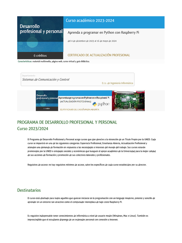 Aprenda A Programar en Python Con Raspberry Pi | Descargar gratis PDF | Raspberry Pi | Software ...