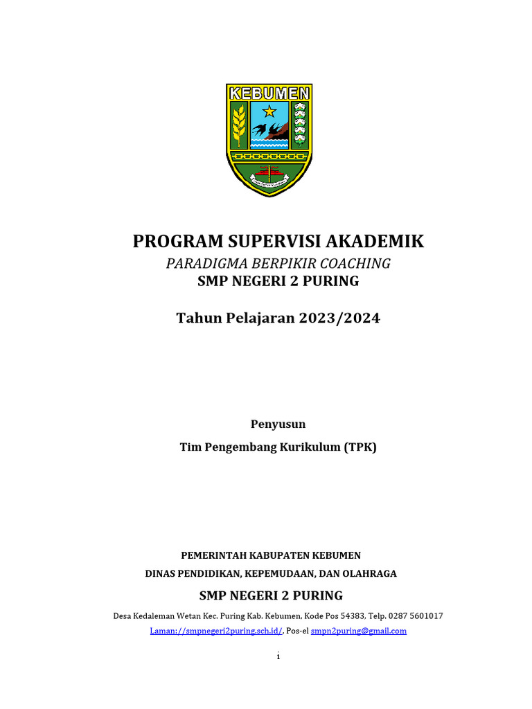 1.2.3 - Program Supervisi Akademik 2023-2024 | PDF | Kesehatan Holistik