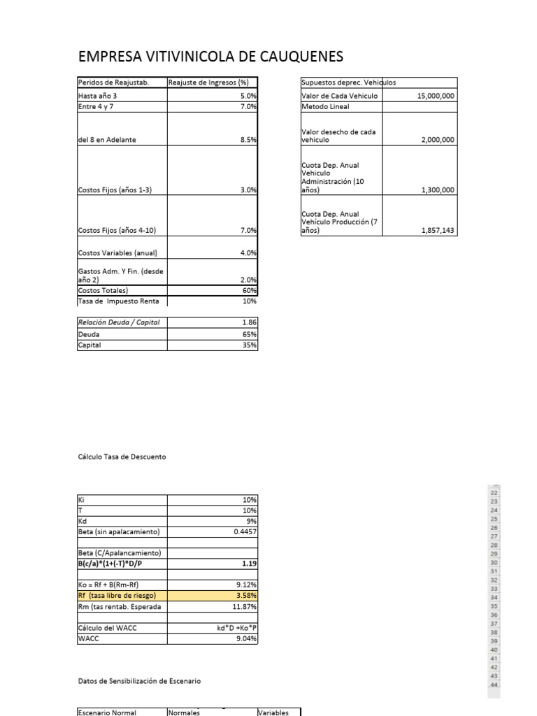 Planilla Excel - Ev. Proyecto | PDF | Depreciación | Contabilidad financiera
