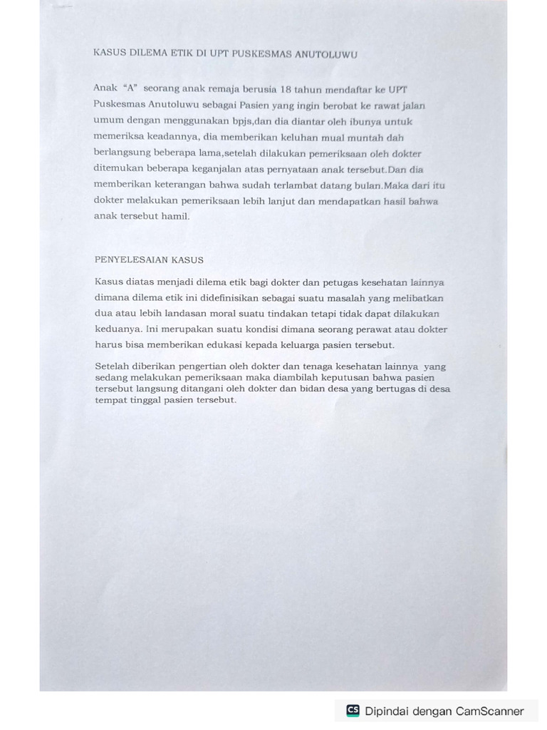 kasus dilema etik | PDF