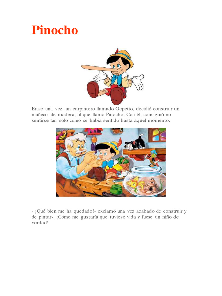 Pinocho Pdf