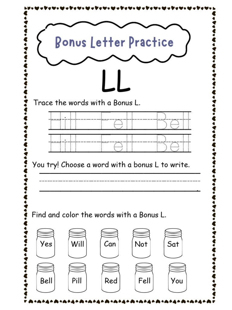 Bonus Letter Review Practice 2 | PDF