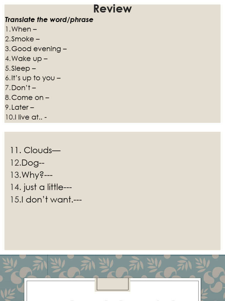 Tagalog Basic Phrases | PDF