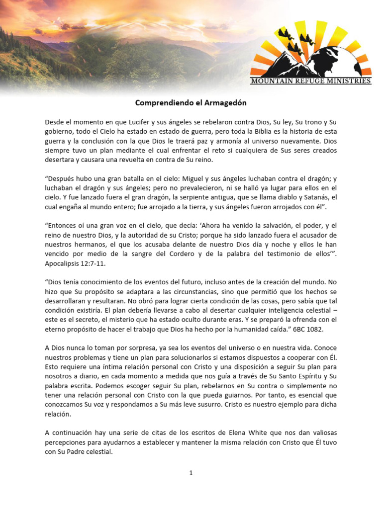 Comprendiendo+el+Armagedón | PDF | Armagedón | Satán