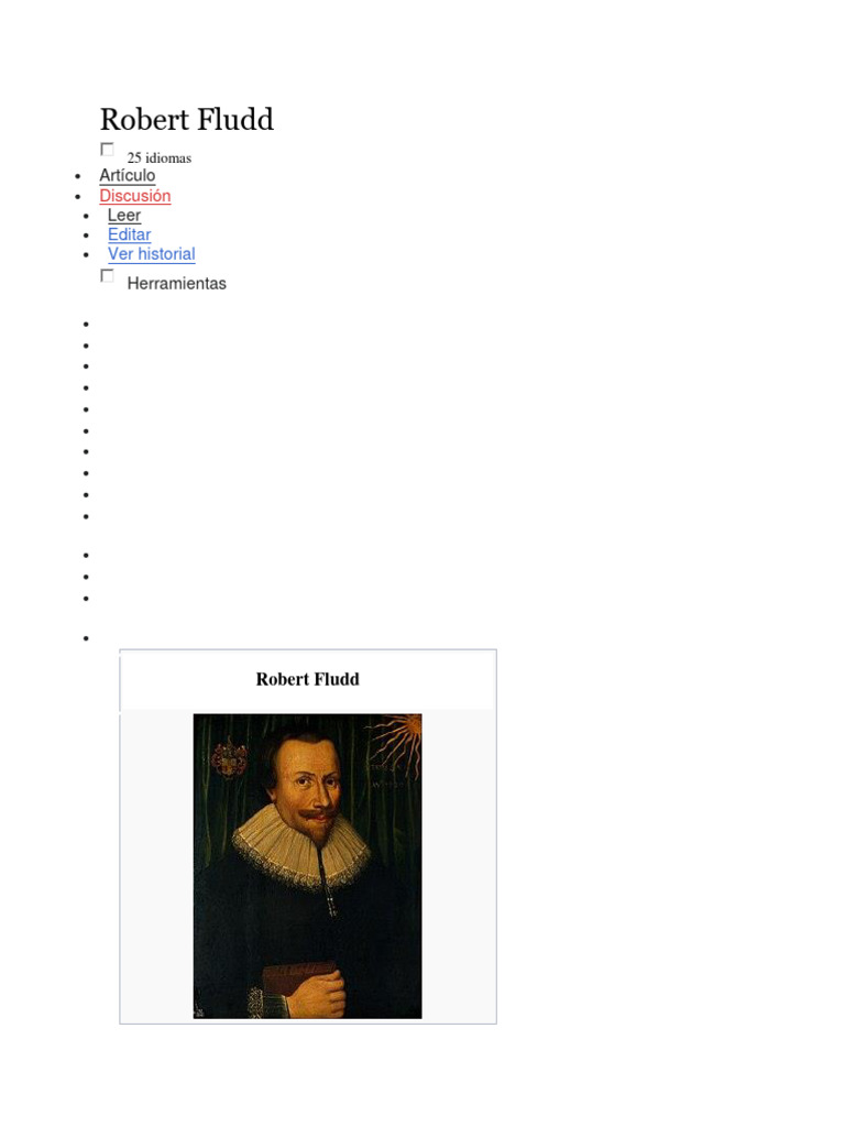 Robert Fludd: Médico y Místico Renacentista | PDF | El esoterismo