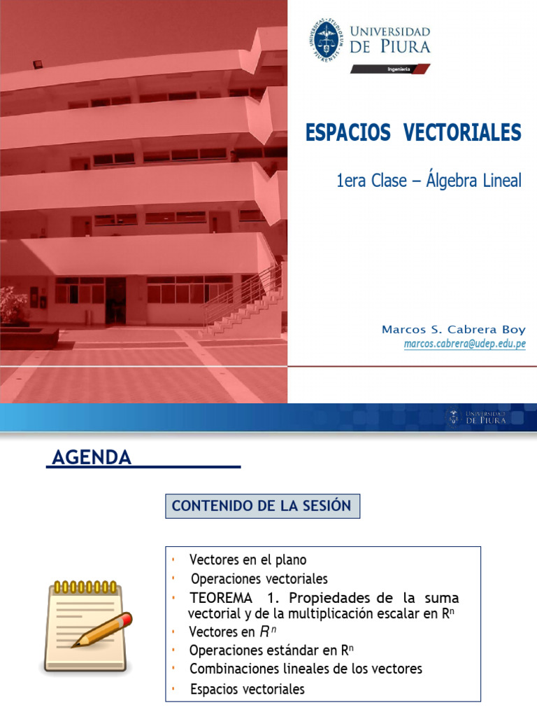 Introducción A Espacios Vectoriales Pdf Espacio Vectorial Escalar