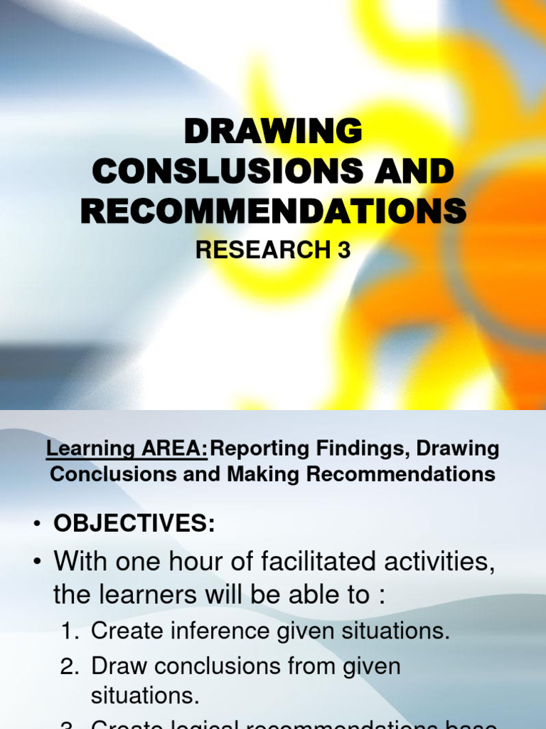 DRAWING CONCLUSIONS ND Recommendations | PDF | Gender | Gender Studies