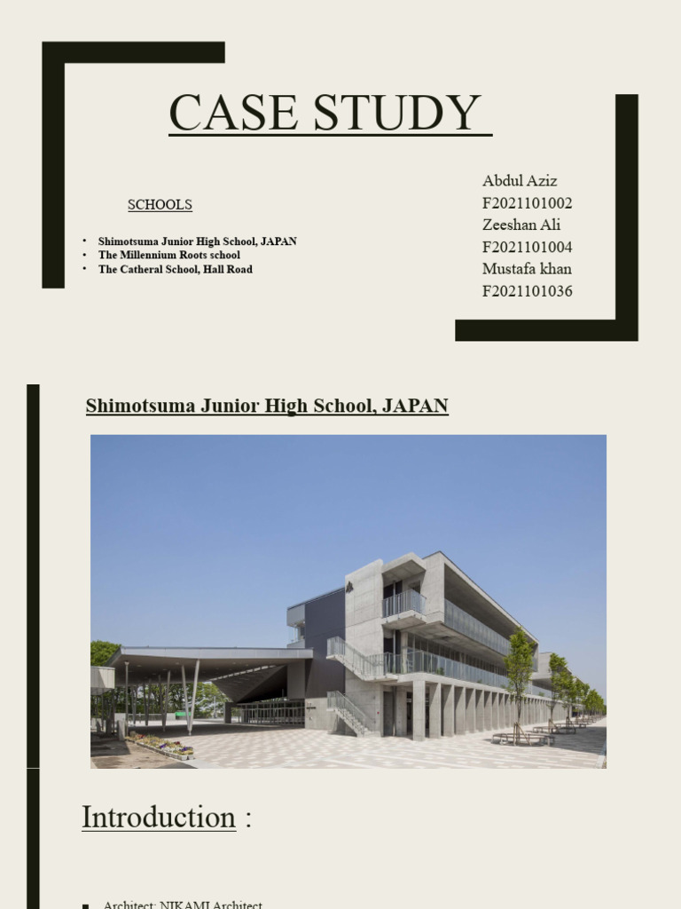 CASE STUDY SCHOOL | PDF | Door | Buildings And Structures