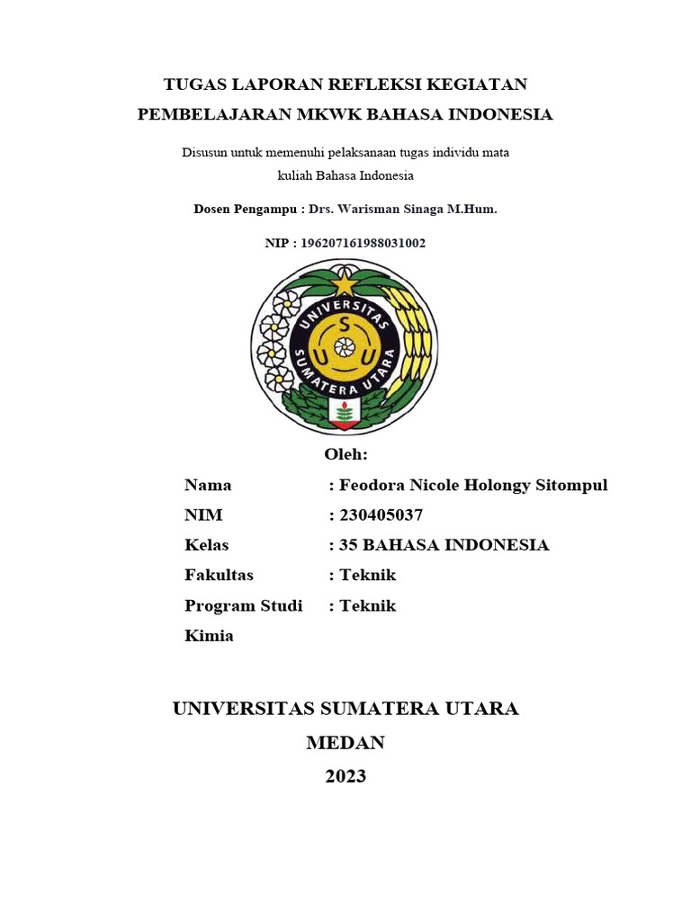 Refleksi Pembelajaran Bahasa Indonesia | PDF | Karier & Perkembangan ...