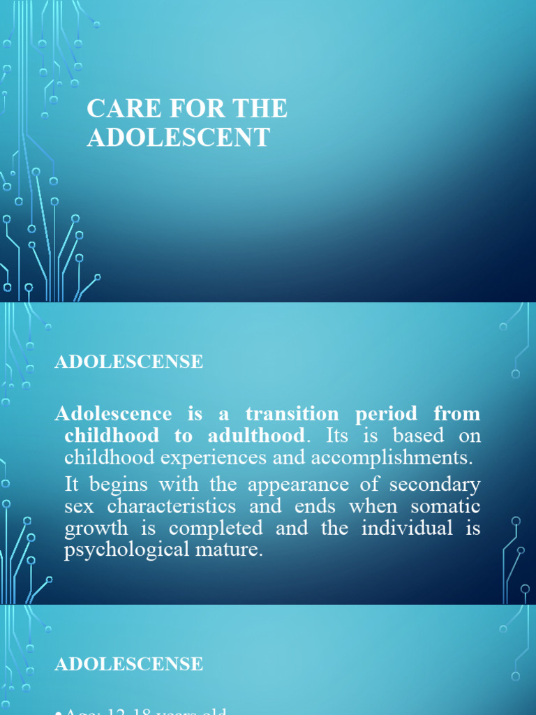 7 Adolescent | PDF | Adolescence | Substance Abuse