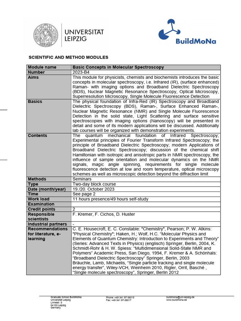 2023-B4 Program | PDF | Spectroscopy | Nuclear Magnetic Resonance