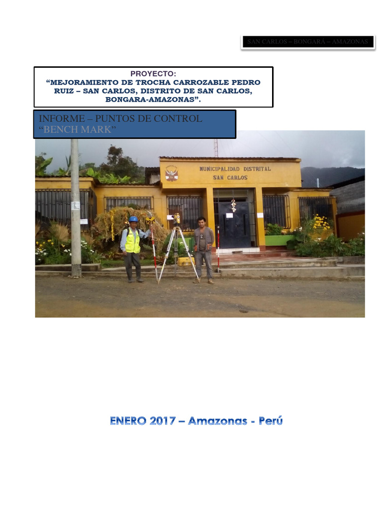 Puntos de Control - San Carlos | PDF | Topografía | Equipo