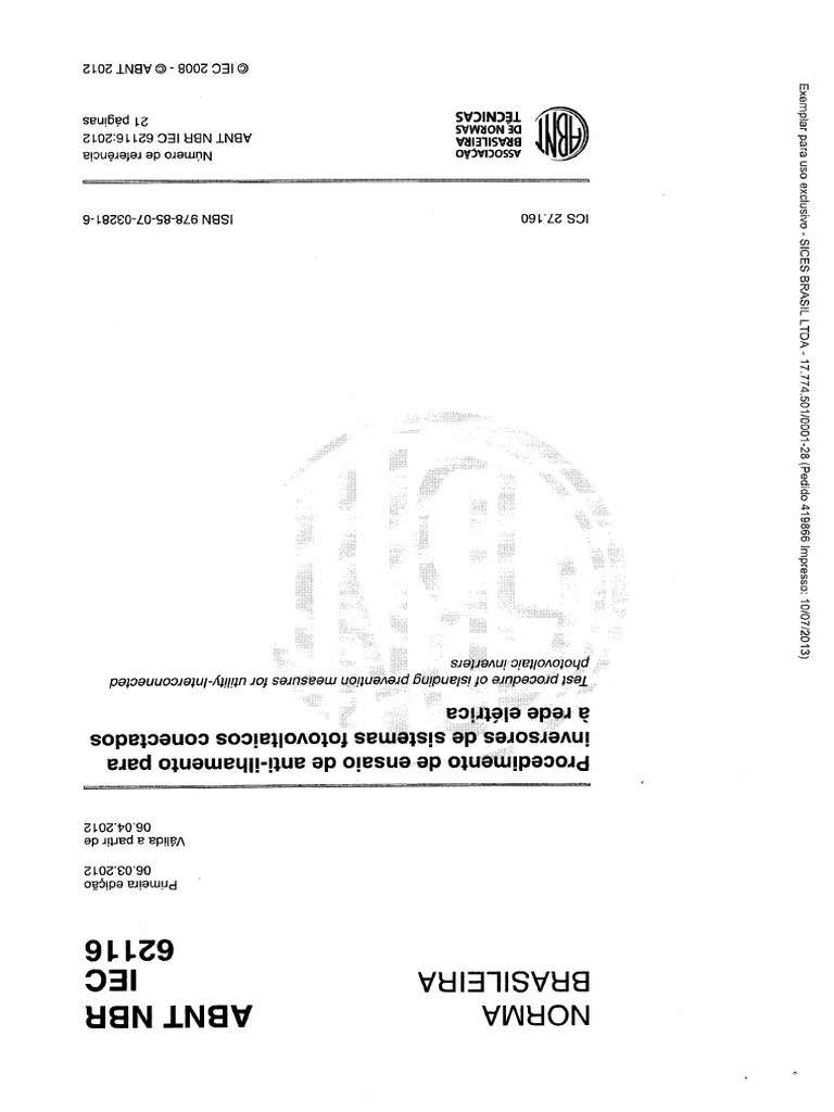 NBR 62116 | PDF
