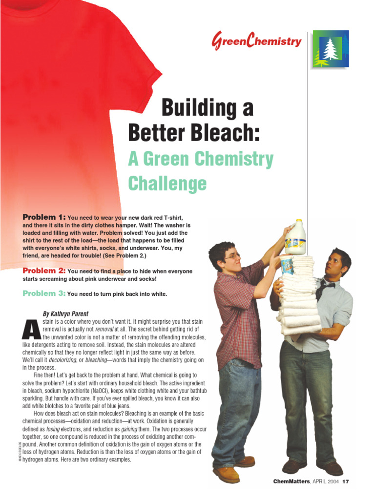 GC Building A Better Bleach | PDF | Bleach | Hydrogen Peroxide