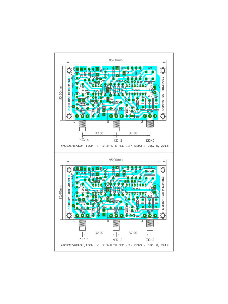2 Inputs Mic With Echo - BRD | PDF